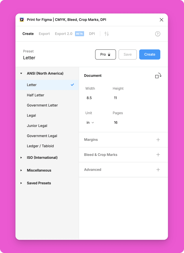 Print for Figma | CMYK, Bleed, Crop Marks in Figma